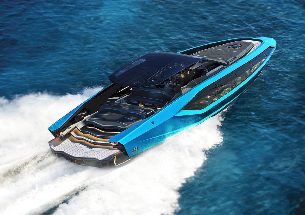 The 3 5 Million Lamborghini 63 Yacht Launches In Blu Uranus