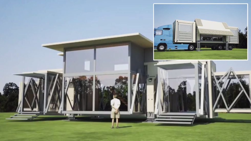 This house will build itself in 10-minutes and can be delivered on the ...