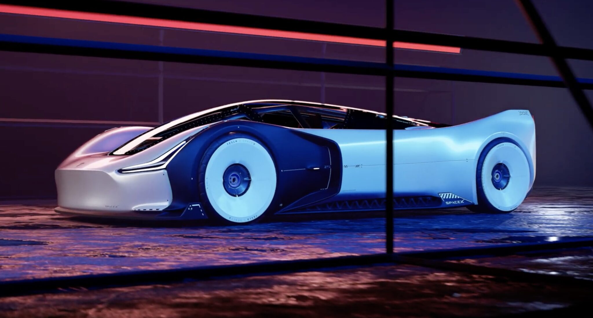 This Tesla x SpaceX hypercar is powered by massive rocket boosters ...