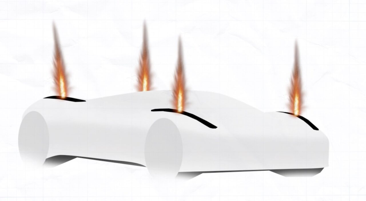 This Tesla x SpaceX hypercar is powered by massive rocket boosters ...