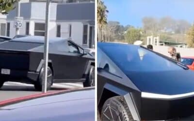 First matte black Cybertruck spotted - and it's not a wrap