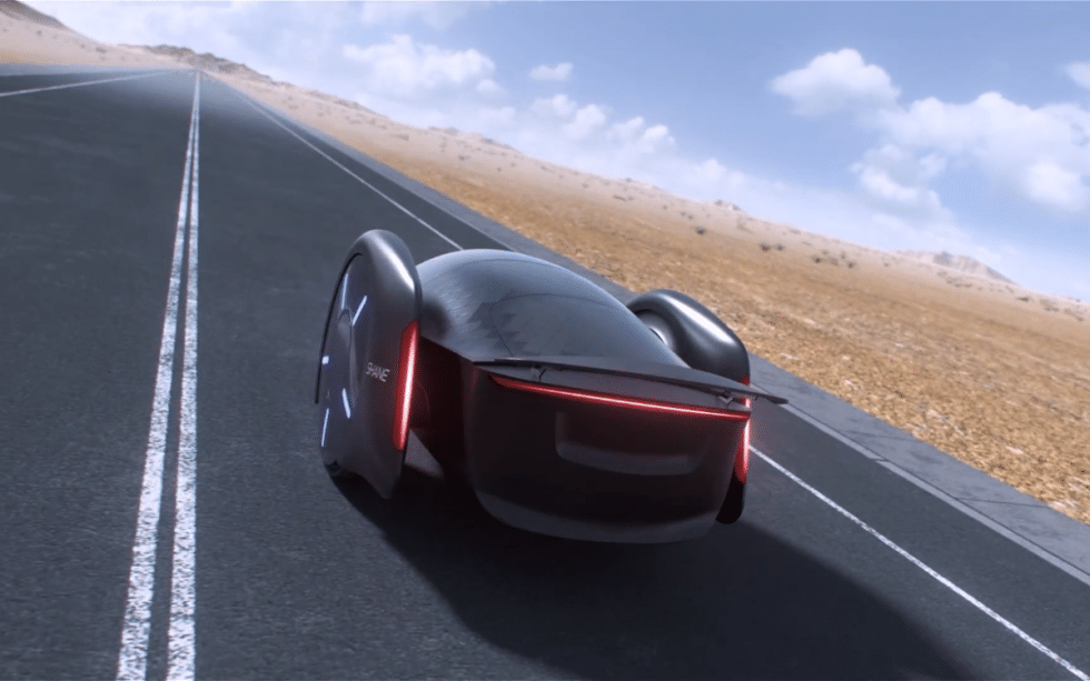 Two Wheeled Electric Car Parks Itself By Turning 360 Degrees