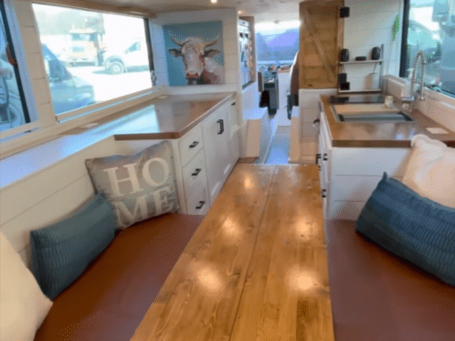 This guy converted a double-decker bus into a two story home for his ...
