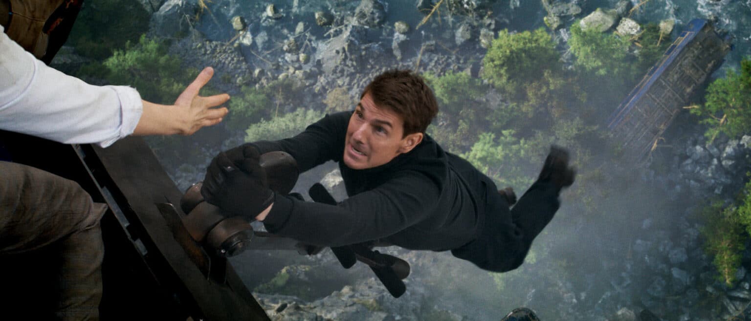 Watch Tom Cruise throw train off cliff in Mission Impossible