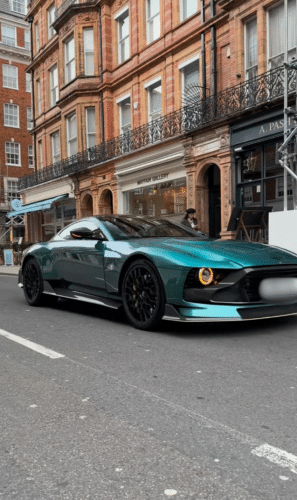 Gordon Ramsay seen driving new Aston Martin Valour in London