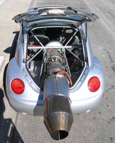 Volkswagen Beetle turned into 1,350hp flame-throwing dragster