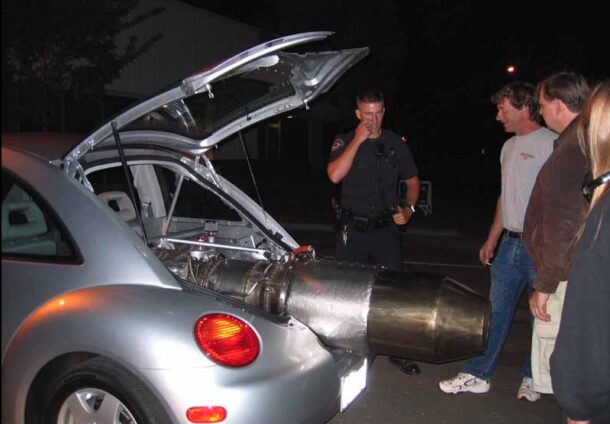 Volkswagen Beetle turned into 1,350hp flame-throwing dragster