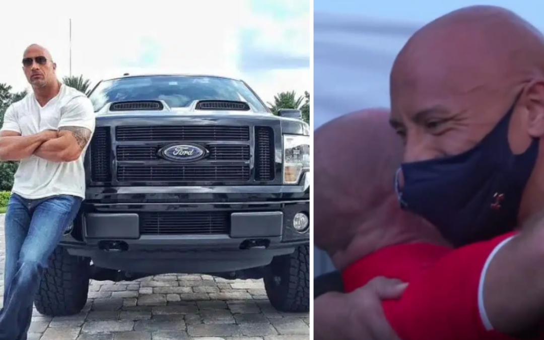 The Rock gifts $30k truck to man who helped him when homeless