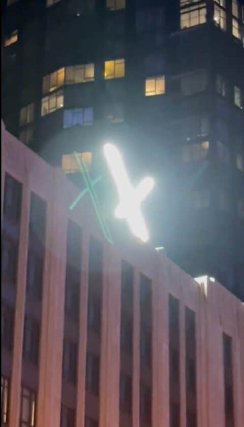 Neighbors are furious over Elon Musk's giant X logo at HQ