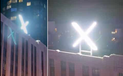 Neighbors are furious over Elon Musk's giant X logo at HQ