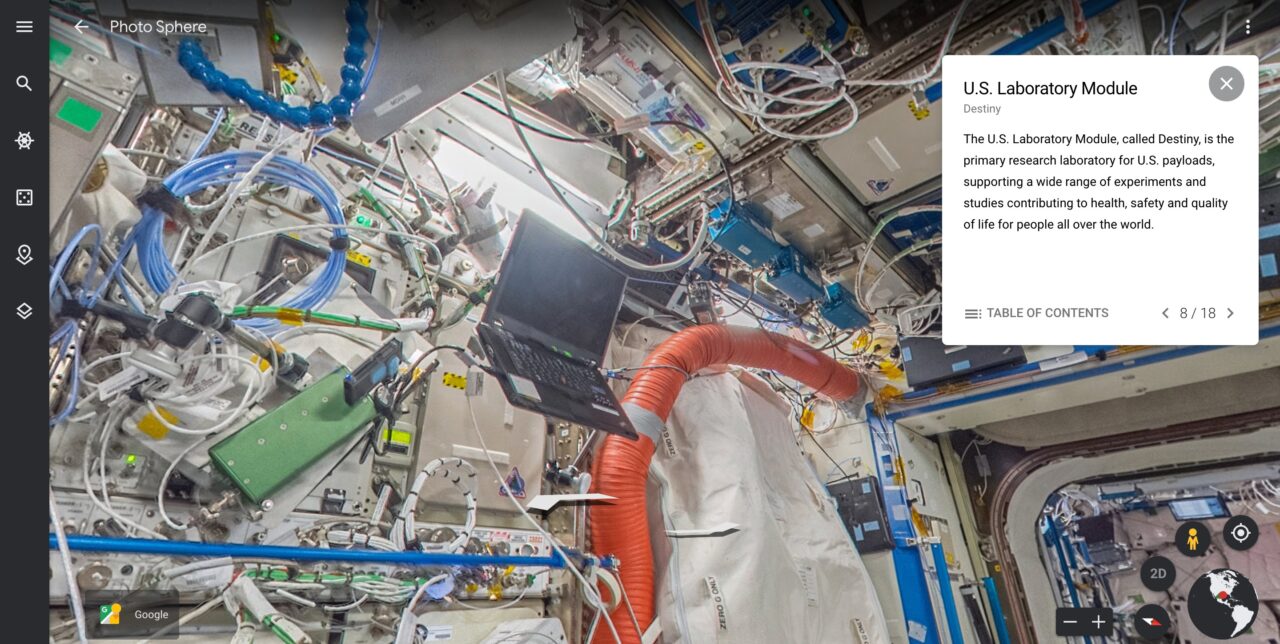 Google now lets you explore the International Space Station from Earth
