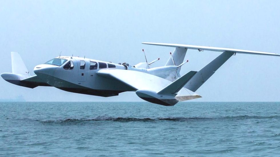 The incredible boat that can FLY above the water at nearly 200km/h ...