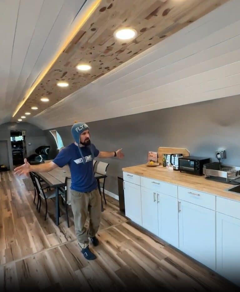 Aircraft converted into incredibly unique airplane house