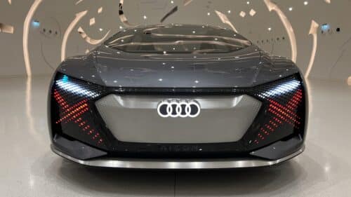 This Audi Aicon concept car has no steering wheel or pedals