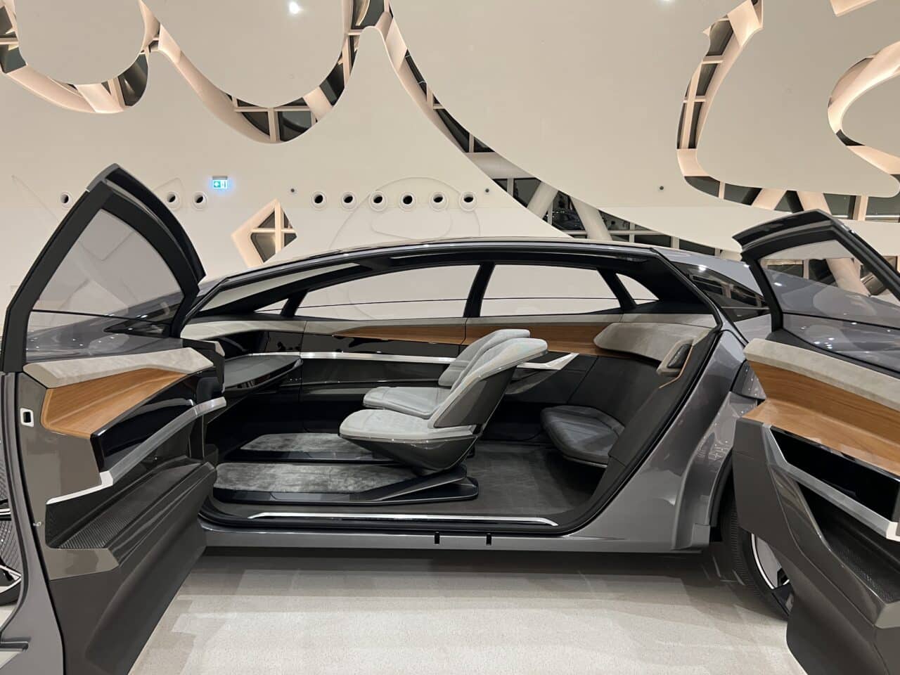 This Audi Aicon concept car has no steering wheel or pedals