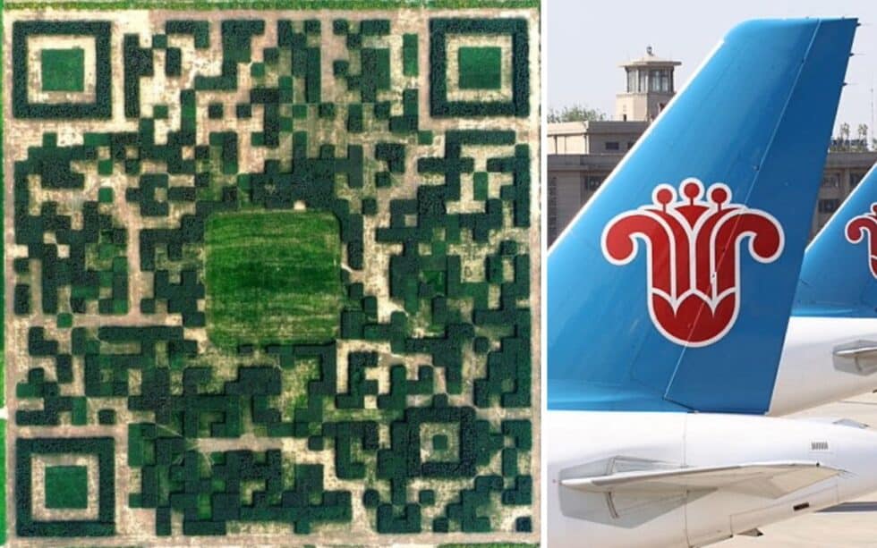 Chinese village creates QR code maze scannable from overhead
