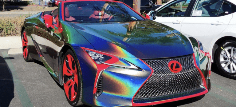 Custom-wrapped Lexus LC 500 looks like designed by a child