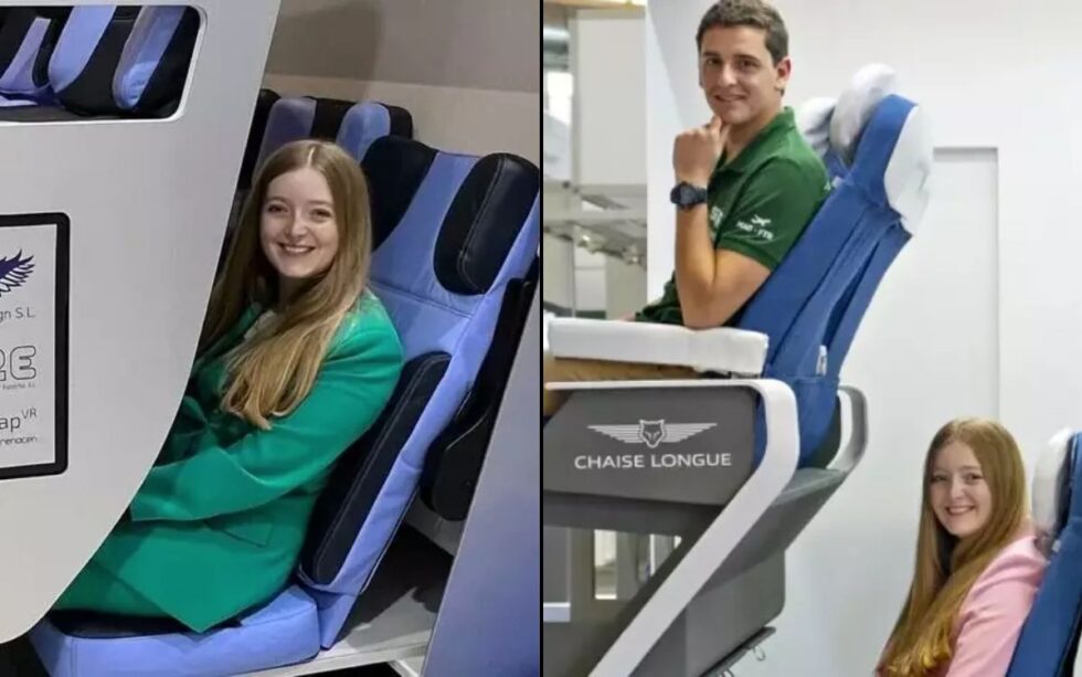 Designer of new double-decker plane seats defends his design
