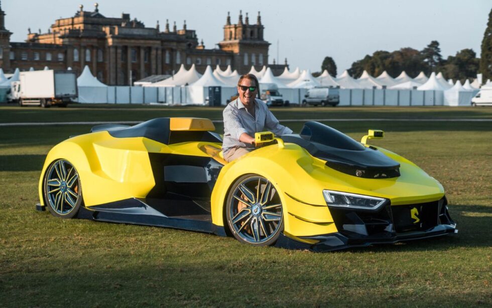 This is the Engler Desat, a 1100-hp supercar-shaped quadbike