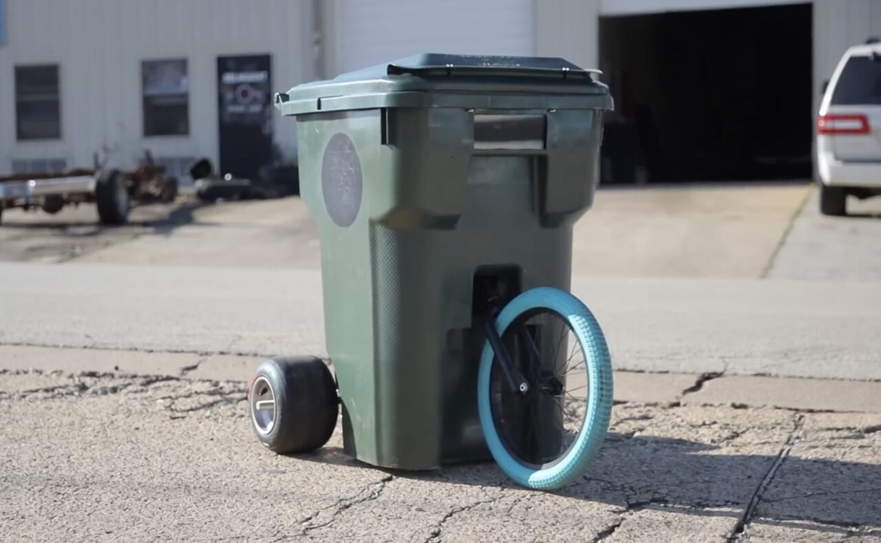 Man turns his backyard bin into world's fastest trash can