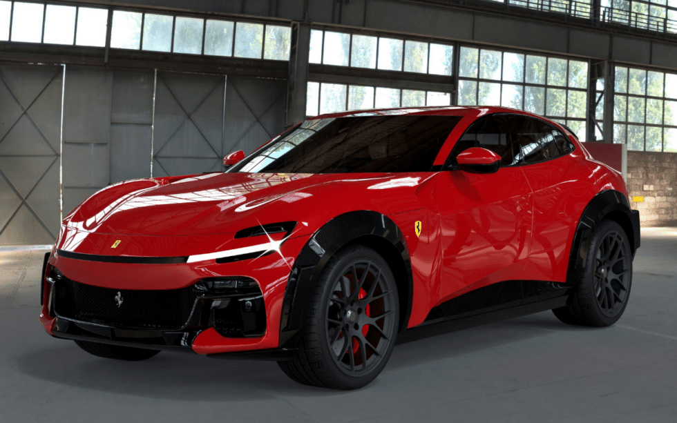 DMC gives the Ferrari Purosangue a fierce carbon fiber aero kit