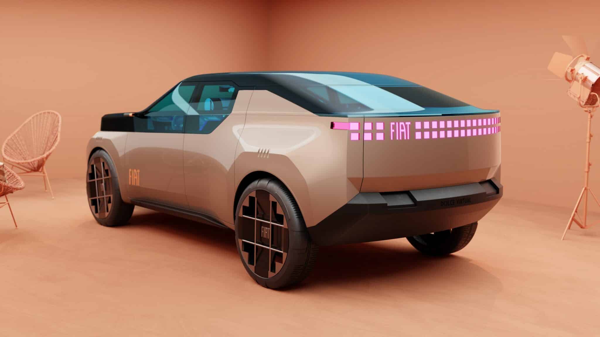 Fiat unveils five concept cars including Cybertruck rival