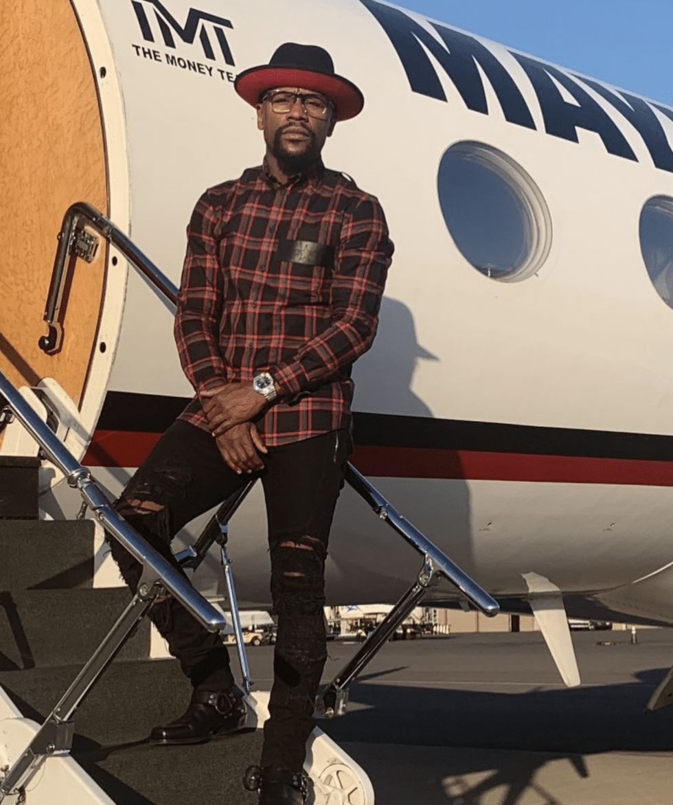 Floyd Mayweather’s $50m private jet is a flying palace