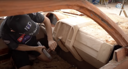 This dad just built the Ford F-150 Raptor out of wood