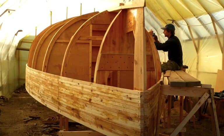 This couple built a homemade yacht in their backyard