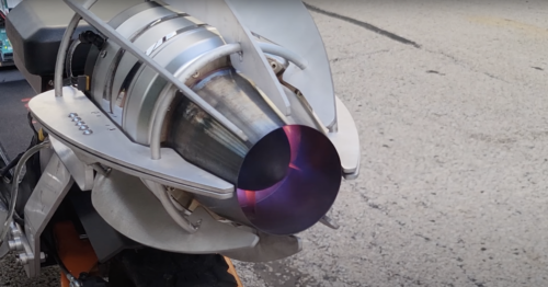This guy built a jet-powered scooter and it’s insanely fast