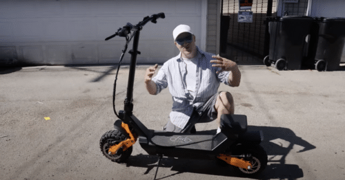 This guy built a jet-powered scooter and it’s insanely fast