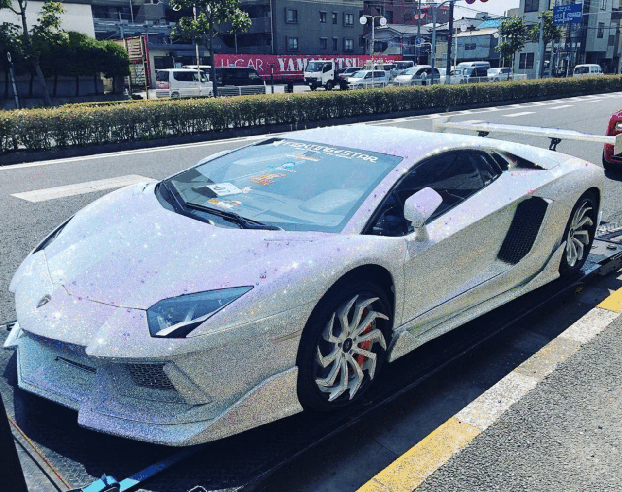 This Lamborghini is covered in 1,350,000 Swarovski crystals