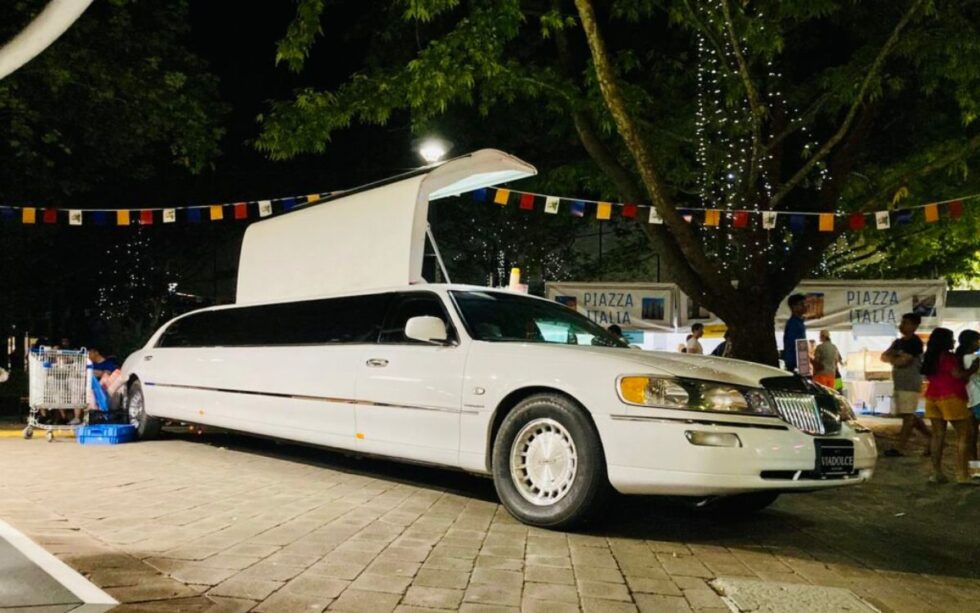 Father-son duo make the world's coolest limo gelato bar