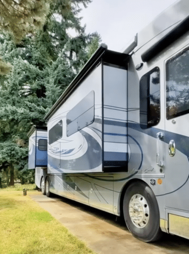 This luxury RV is a transformer on wheels