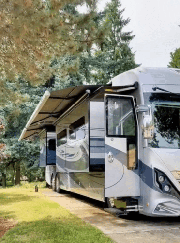 This luxury RV is a transformer on wheels