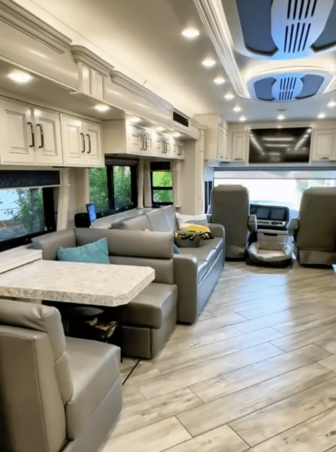 This luxury RV is a transformer on wheels