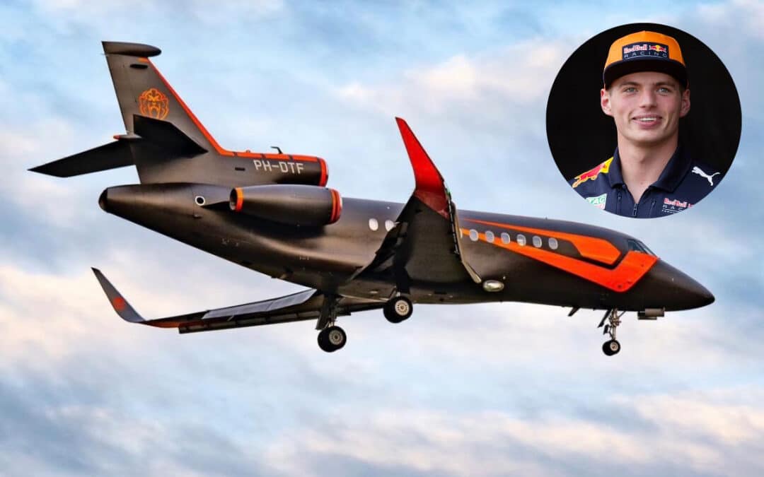 Private jet owned by Max Verstappen used as a cab service