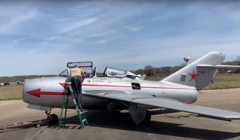 Attempting to power up a MiG-15 fighter jet after 12 years