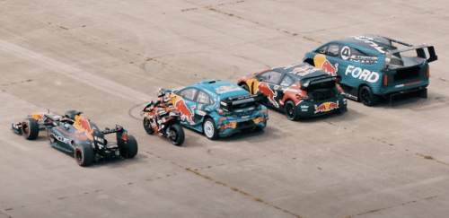 MotoGP bike and F1 car go head-to-head in epic drag race