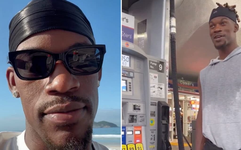 NBA star Jimmy Butler couldn't believe the price of gas