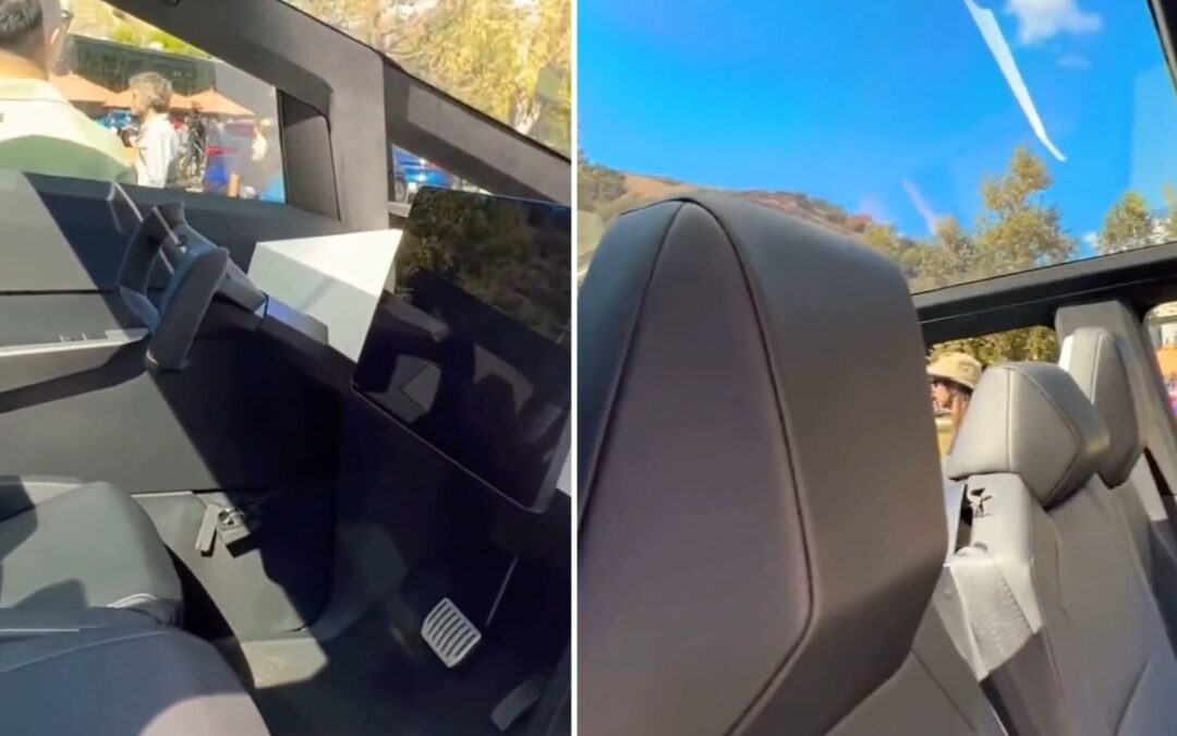 New footage gives best look yet at Tesla Cybertruck interior