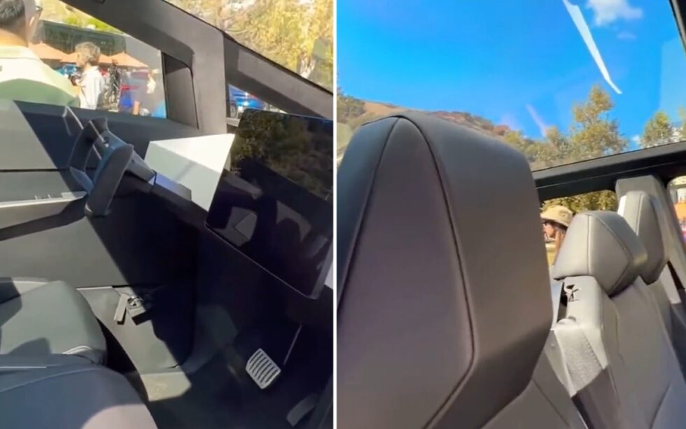 New footage gives best look yet at Tesla Cybertruck interior