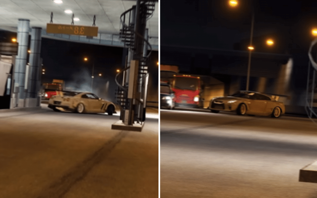 Nissan R35 GT-R doing 360-degree drift has people confused