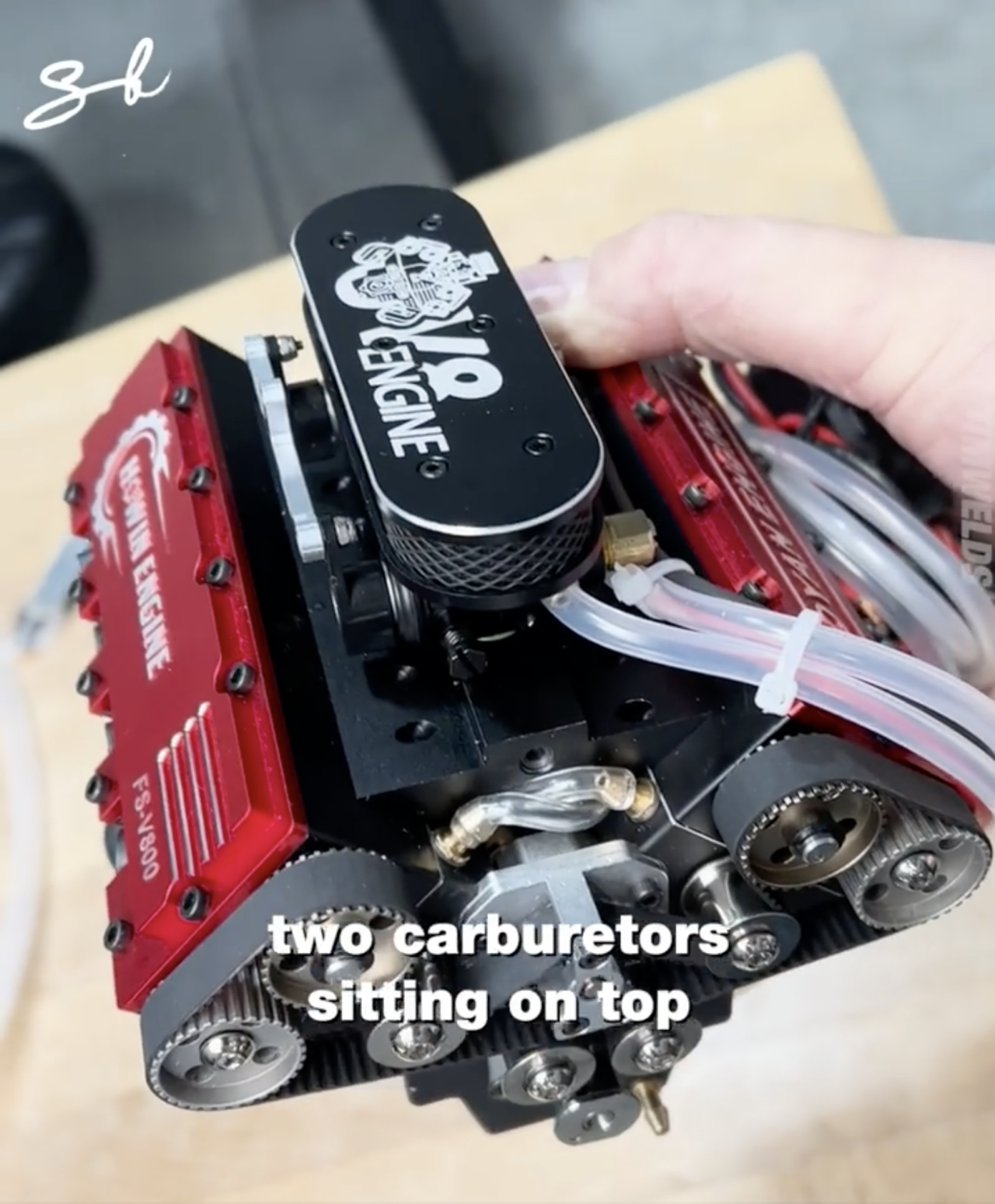 This guy just built a nitro V8 engine drill and it's insane
