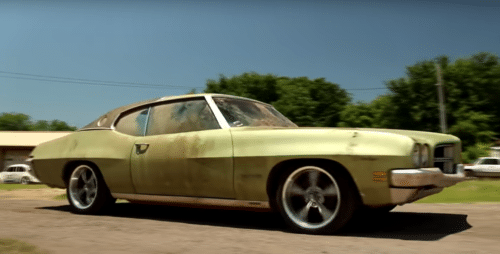 1972 Pontiac rescued in nick of time from collapsing barn