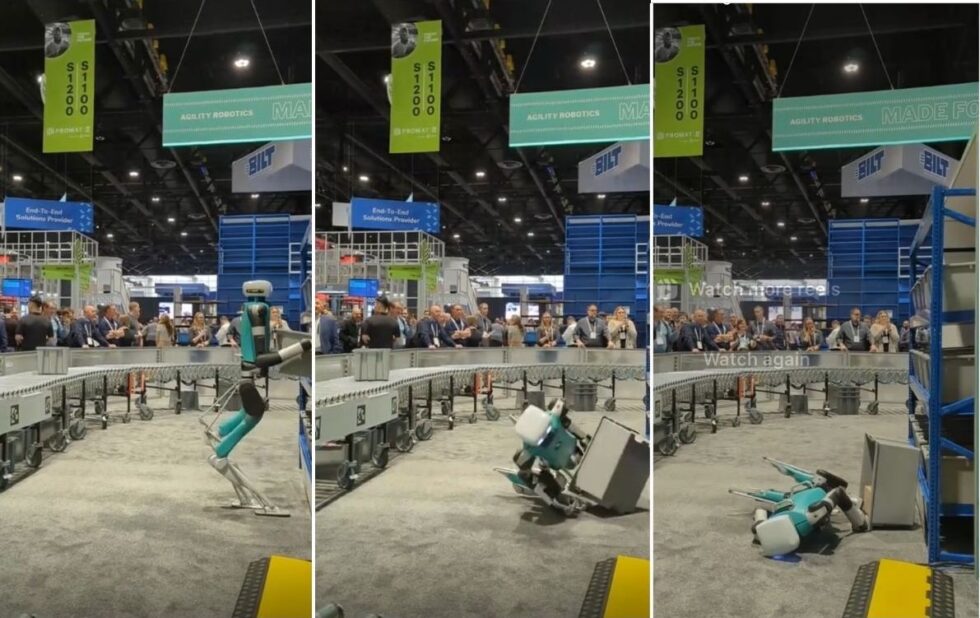 AI-powered robot collapses after hard day at 'work'
