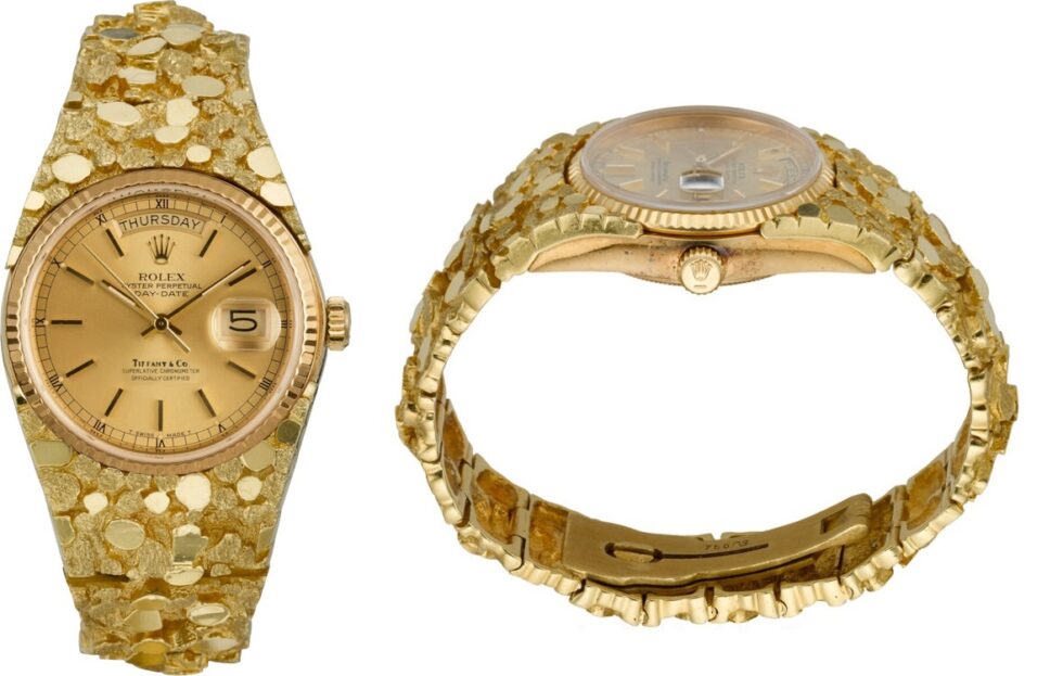 A closer look at Eminem's custom gold Rolex