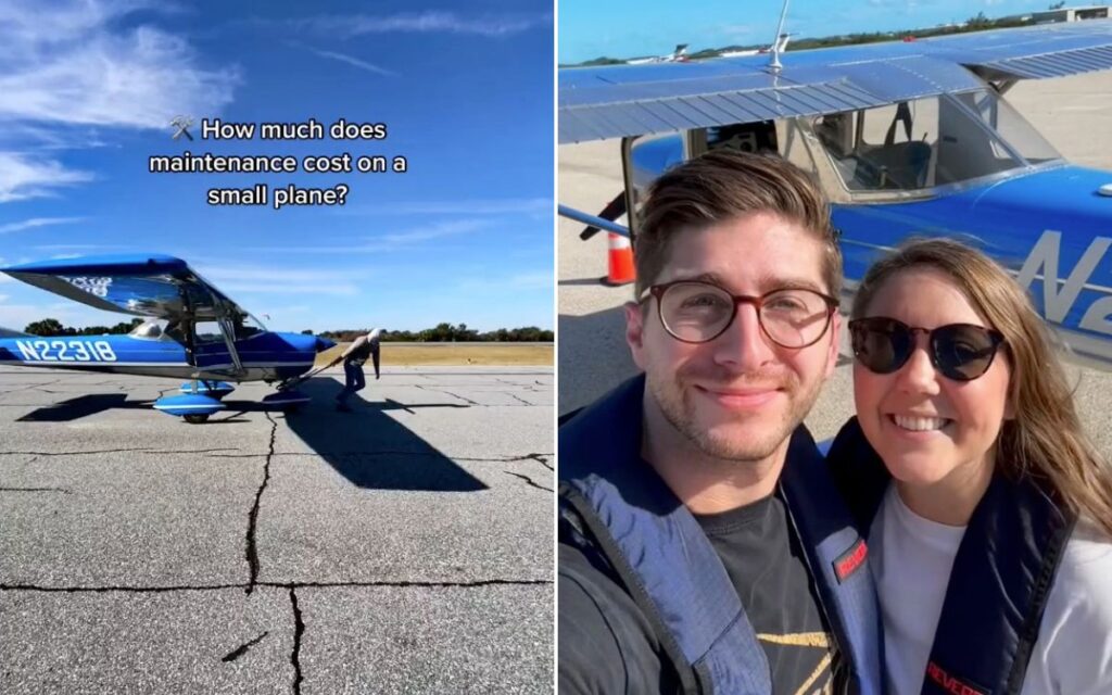 Young pilot reveals wild cost of maintaining his small plane