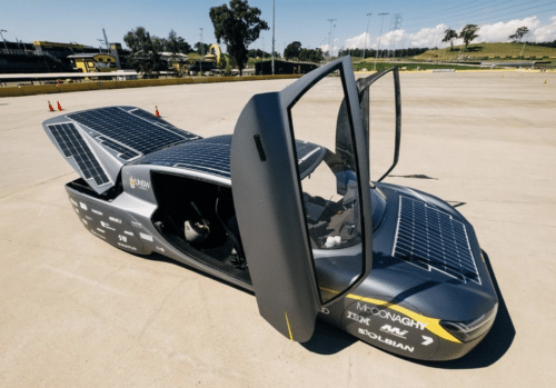 Solar-powered car sets new Guinness World Record