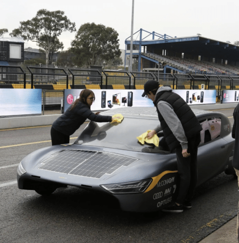 Solar-powered car sets new Guinness World Record